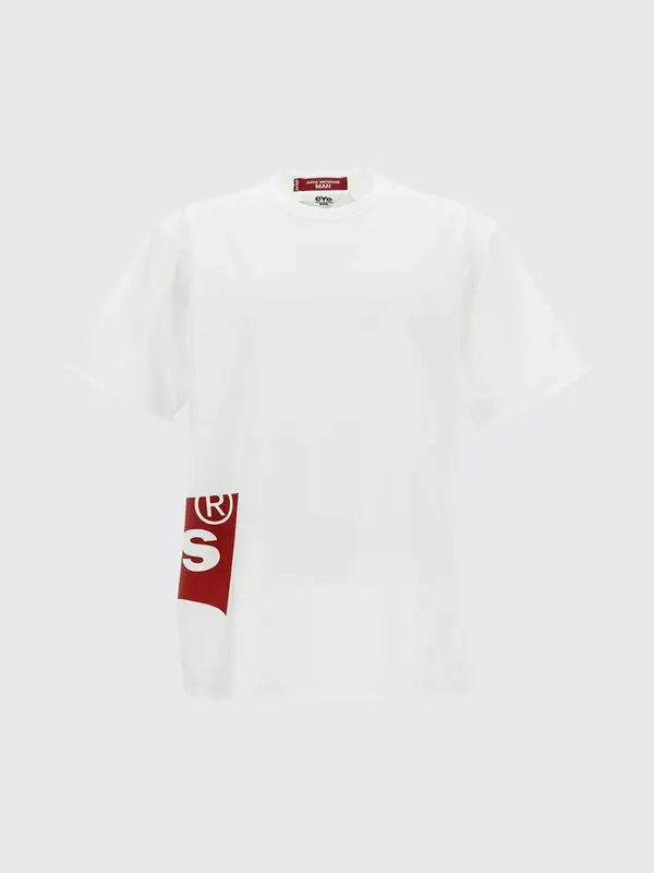 Junya Watanabe Contrast Logo Cotton T-shirt With Dropped Shoulders