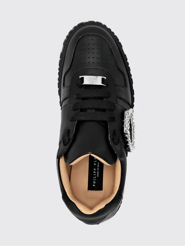 Philipp Plein Embellished Low-top Leather Trainers