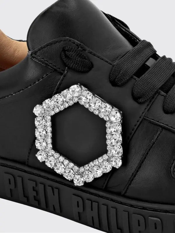 Philipp Plein Embellished Low-top Leather Trainers