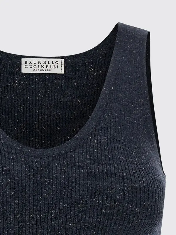 Brunello Cucinelli Off-the-shoulder Knit Top In Cashmere Blend