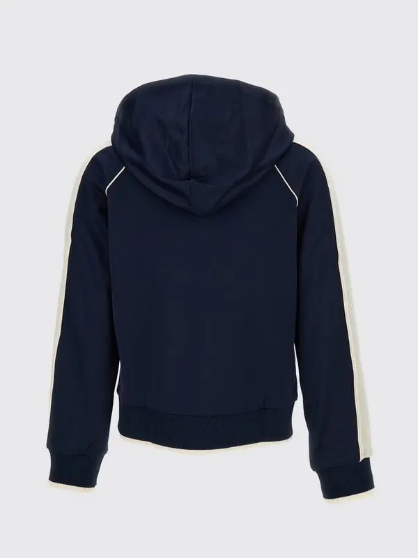 WALES BONNER Cotton-blend Zip-up Hoodie With Contrasting Logo