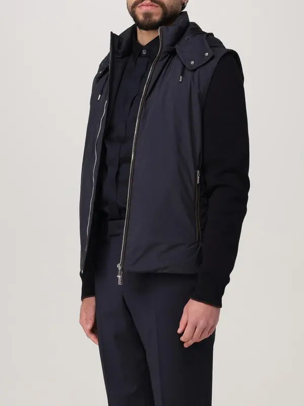 MOORER Padded Vest With Hood