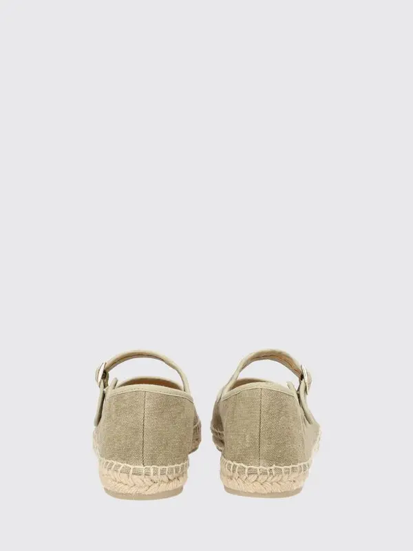CastaÑer Padua Mary Jane Canvas Espadrilles With Low Heel - Green