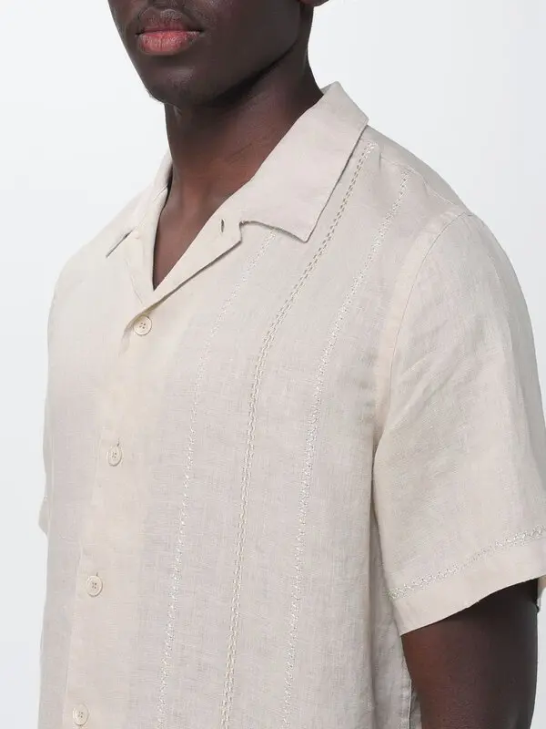 Paul Smith Linen Casual Shirt - Beige