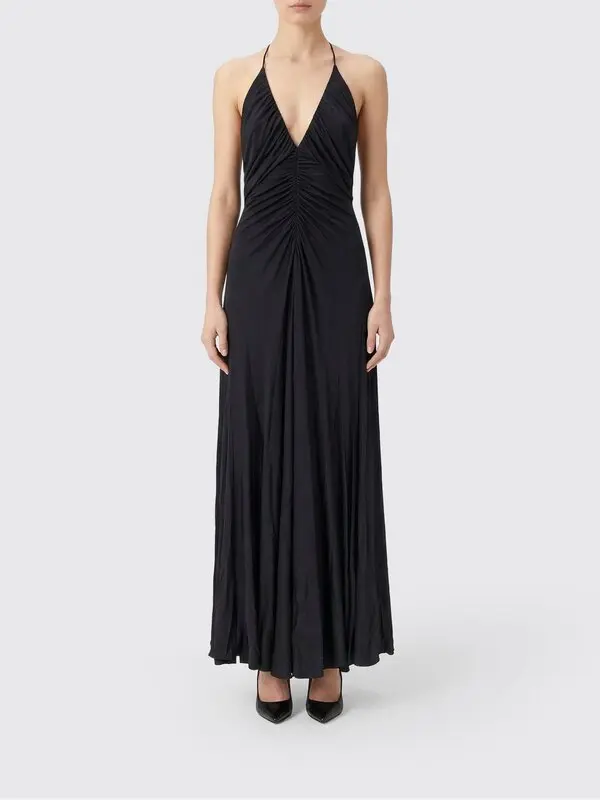 SELF-PORTRAIT Ruched Jersey Dress - Black