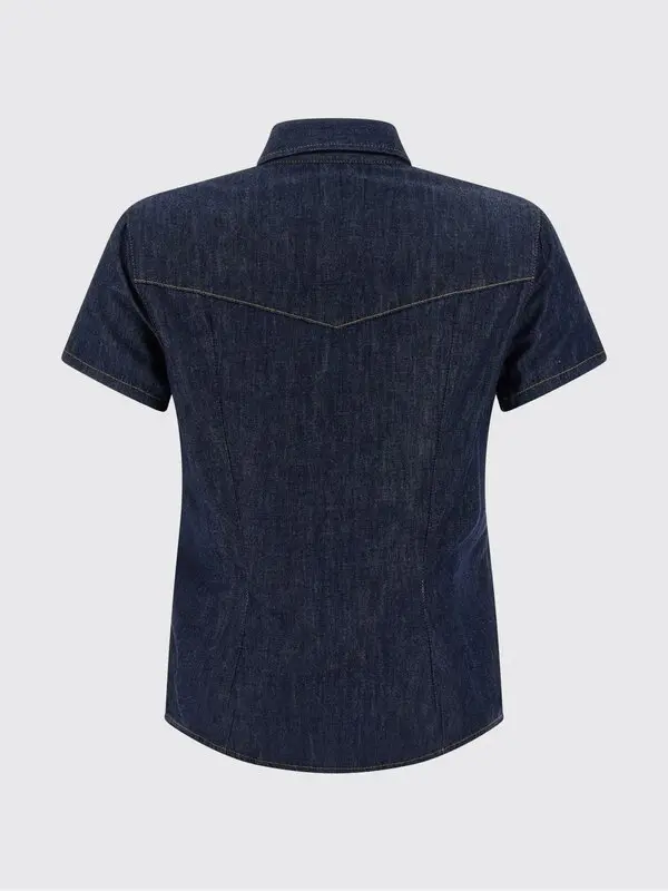Khaite Short-sleeve Denim Shirt