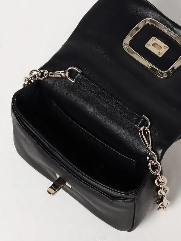 ROGER VIVIER Leather Mini Bag With Clasp And Chain Strap