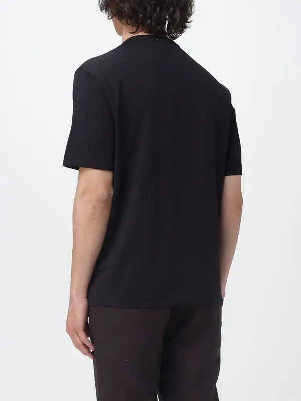 Paul Smith Organic Cotton T-shirt With Logo - Black