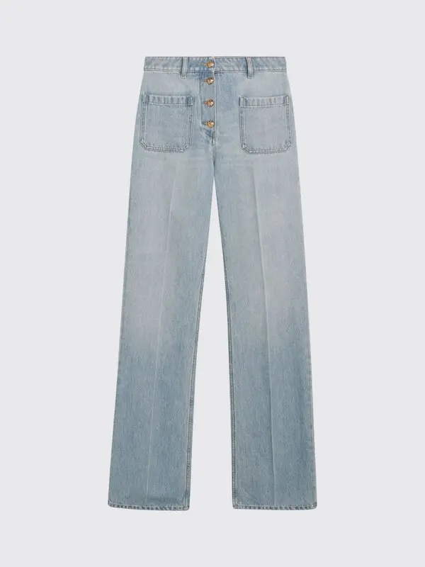 Valentino Garavani Straight Jeans In Cotton