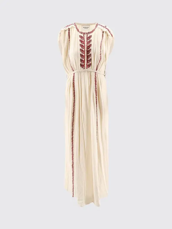 Isabel Marant Étoile Liviane Embroidered Cotton Maxi Dress