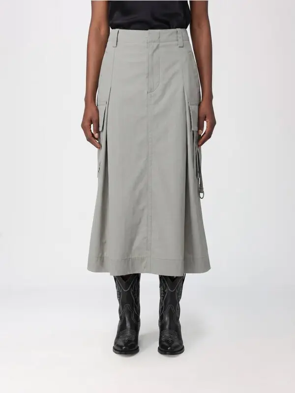 DURAZZI MILANO Midi Cotton Cargo Skirt
