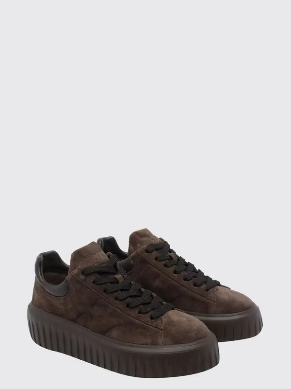 Hogan H-stripes Suede Platform Sneakers