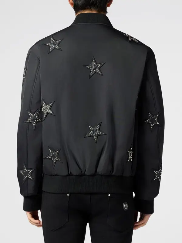 Philipp Plein Embellished Star Bomber Jacket