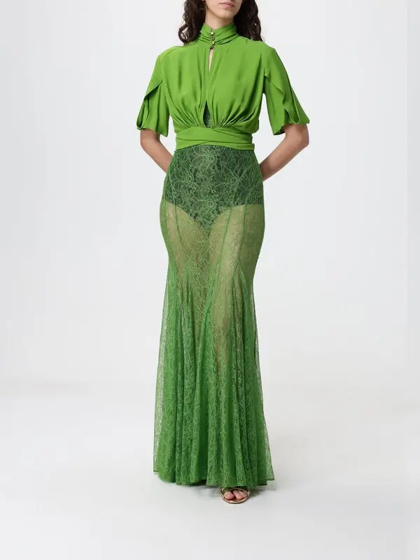 Elisabetta Franchi Viscose Blouse - Green