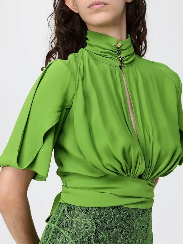 Elisabetta Franchi Viscose Blouse - Green