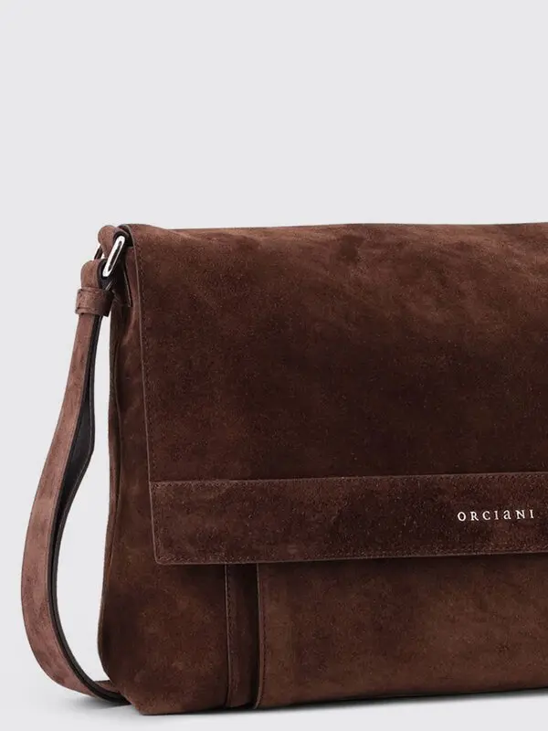 Orciani Suede Shoulder Bag - Brown