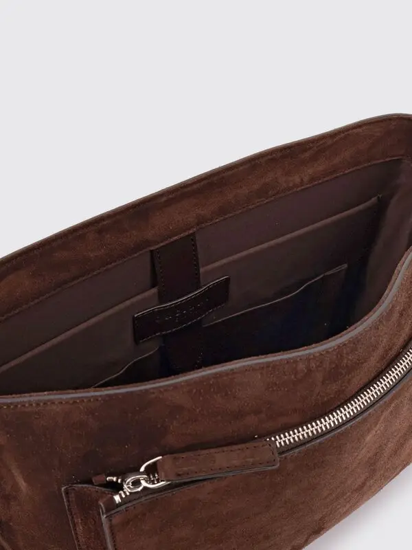 Orciani Suede Shoulder Bag - Brown