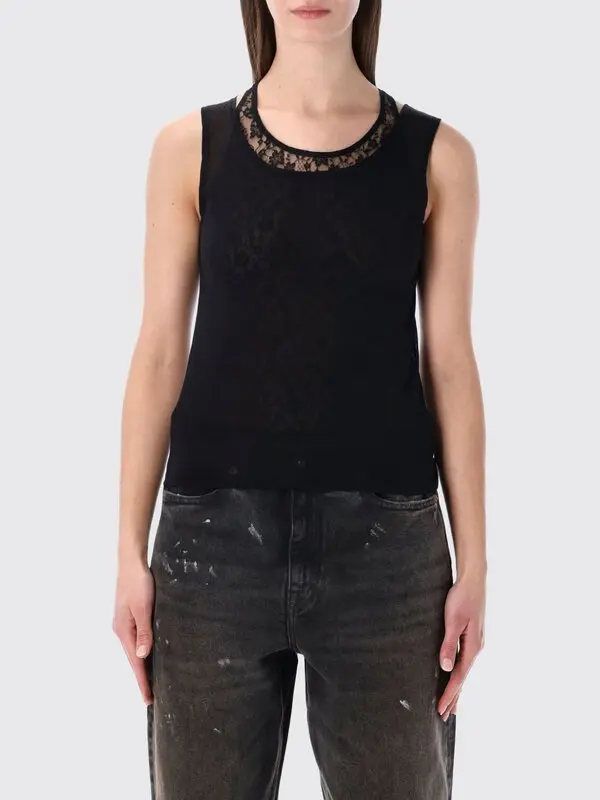 Our Legacy Cotton Blend Top With Lace Inserts