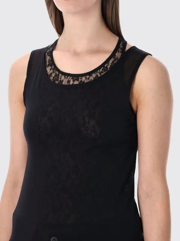 Our Legacy Cotton Blend Top With Lace Inserts