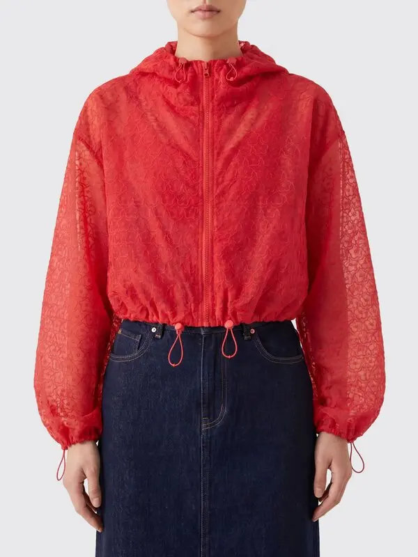 Cecilie Bahnsen Cropped Bomber Jacket With Floral Print