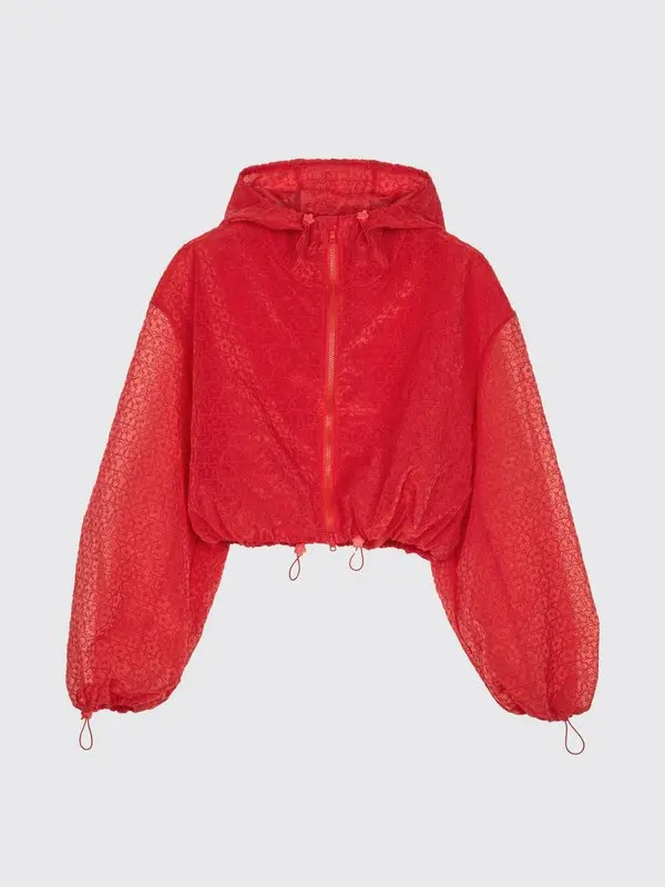 Cecilie Bahnsen Cropped Bomber Jacket With Floral Print