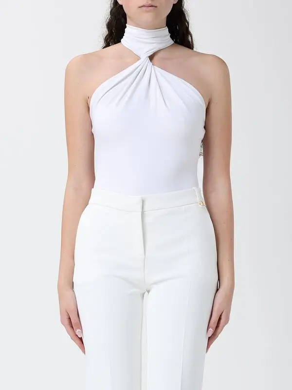 Elisabetta Franchi Stretch Viscose Bodysuit Top