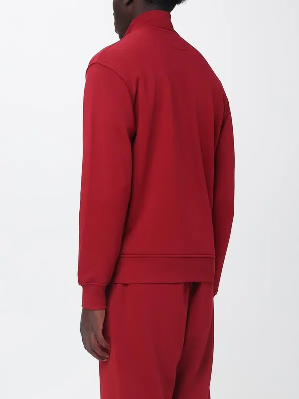 FERRARI Slim Fit Zipped Turtleneck Sweatshirt In Cotton Blend