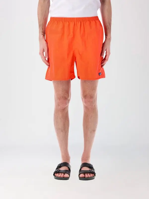 Patagonia Recycled Nylon Swim Trunks With Elasticated Waist And Logo - Orange
