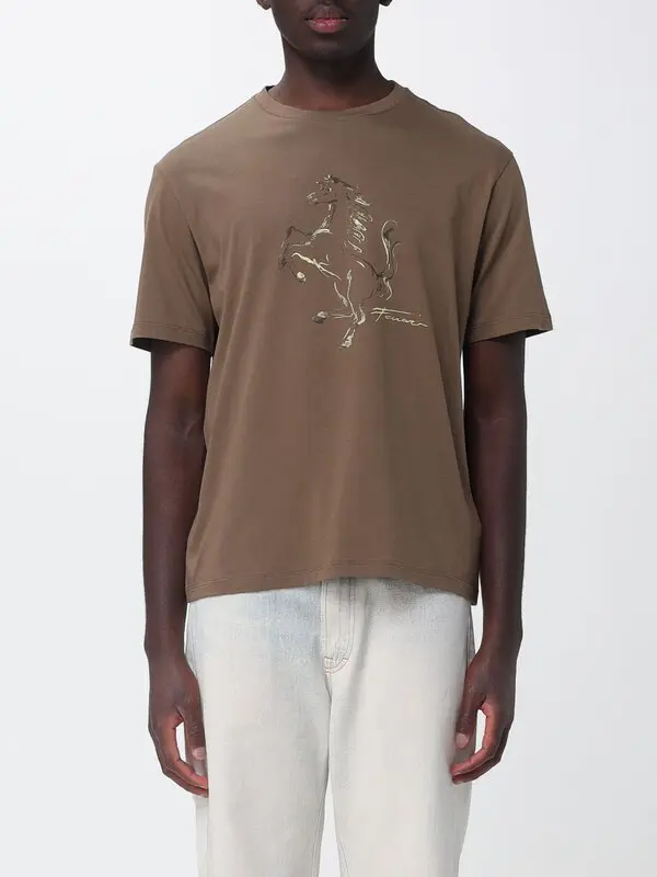FERRARI Printed T-shirt In Cotton