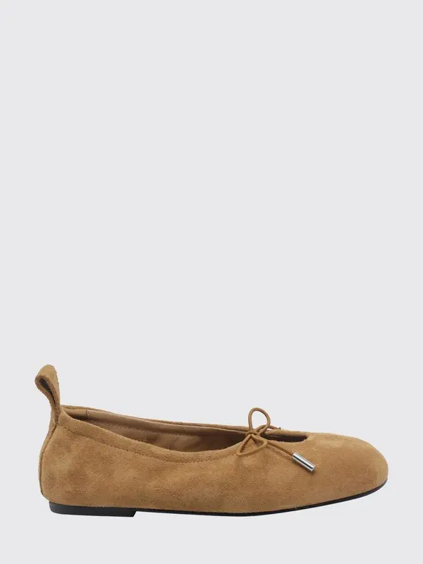 ALOHAS Rosalind Suede Ballet Flats With Bow Detailing