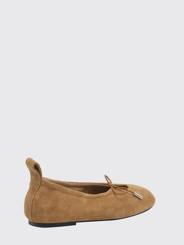 ALOHAS Rosalind Suede Ballet Flats With Bow Detailing