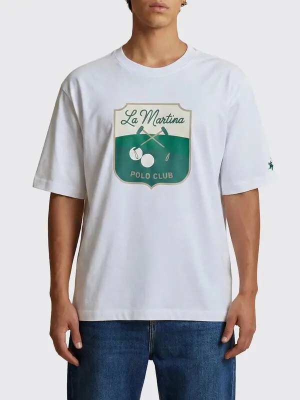LA MARTINA Printed Cotton T-shirt