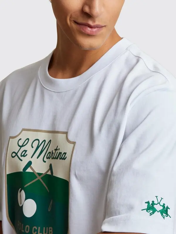 LA MARTINA Printed Cotton T-shirt
