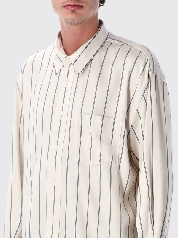SUNFLOWER Striped Cotton Blend Shirt