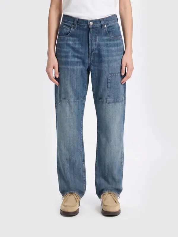 WALES BONNER High-rise Wide-leg Cotton Denim Jeans - Blue