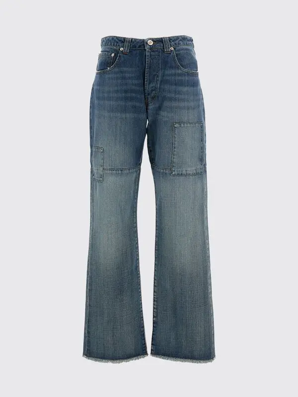 WALES BONNER High-rise Wide-leg Cotton Denim Jeans