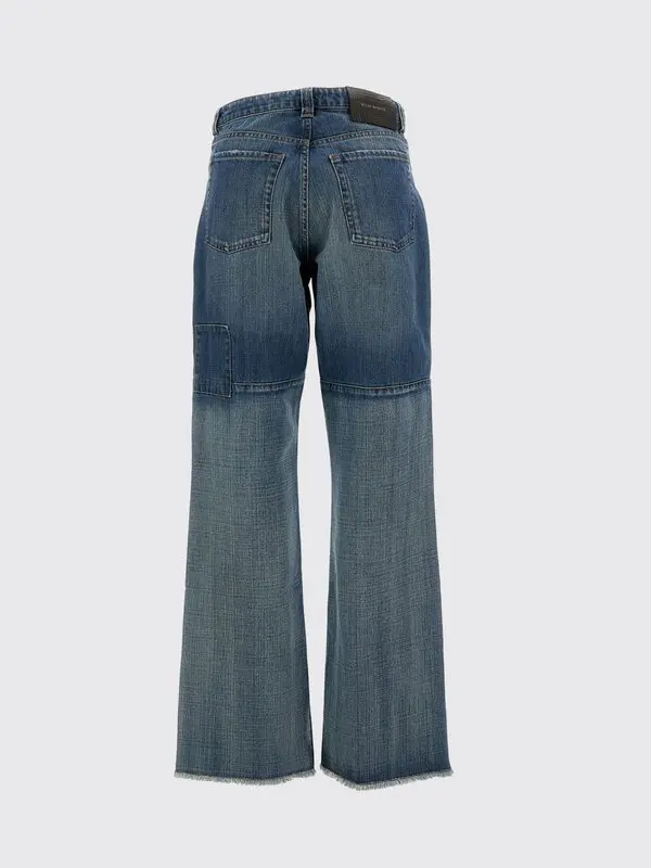WALES BONNER High-rise Wide-leg Cotton Denim Jeans
