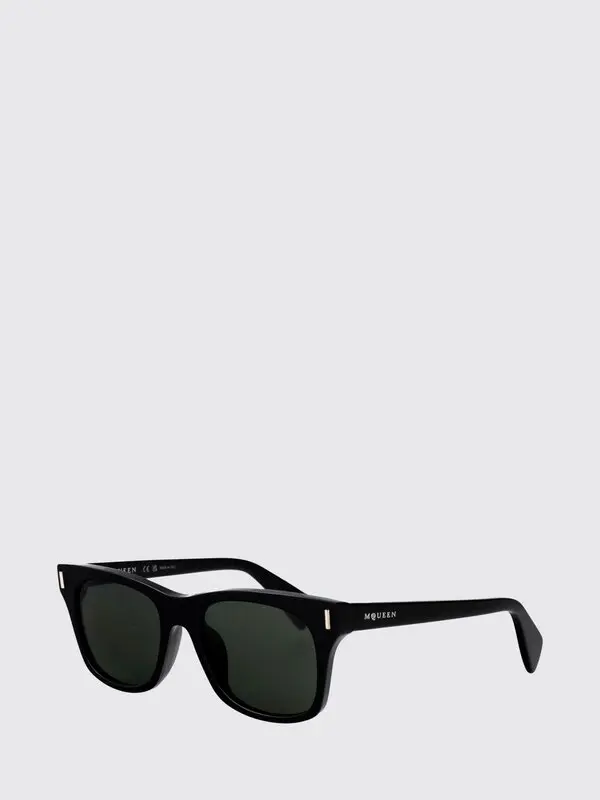 Alexander McQueen Square Sunglasses In Acetate With Engraved Contrast Logo