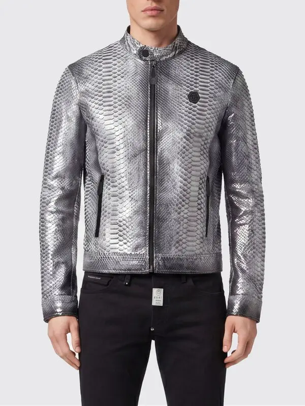 Philipp Plein Zip-up Jacket - Silver