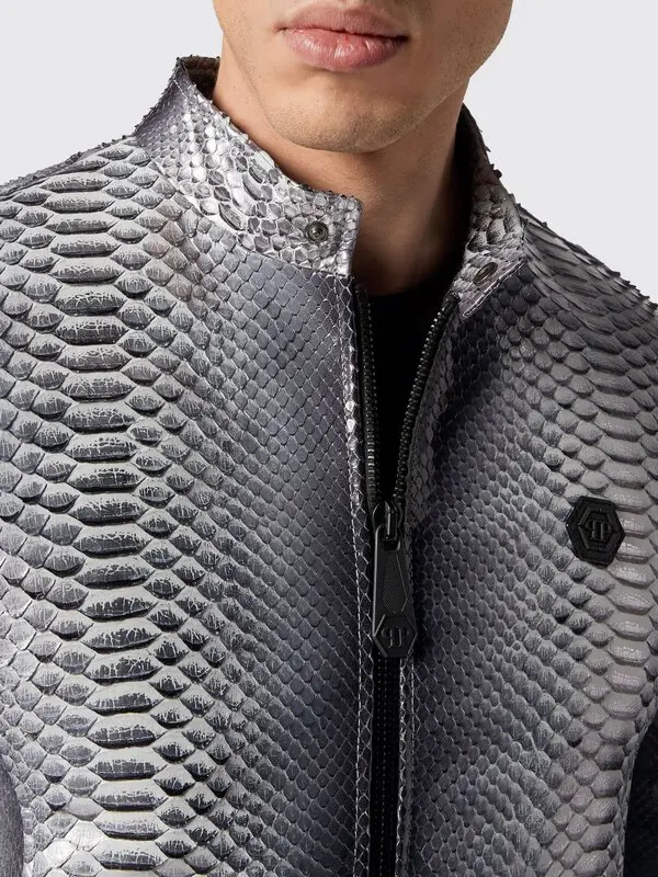 Philipp Plein Zip-up Jacket - Silver