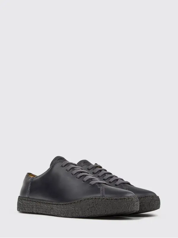 Camper Peu Terreno Smooth Leather Sneakers With Embossed Logo And Rubber Sole