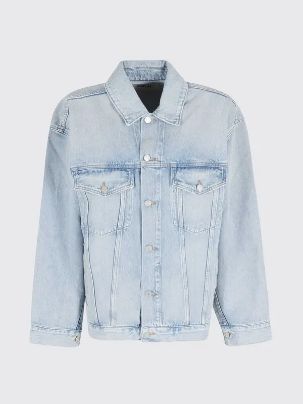 AGOLDE Relaxed Fit Cropped Denim Jacket In Bleached Organic Cotton