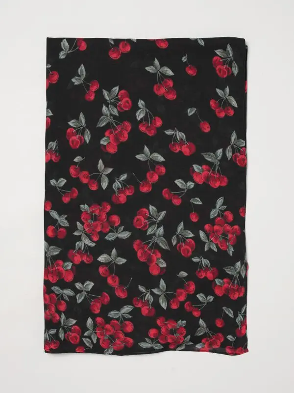 TWINSET Printed Modal Blend Stole - Black