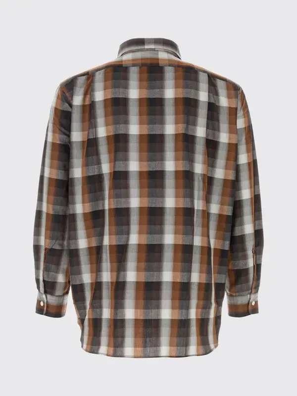 Nanamica Checked Cotton Blend Shirt - Brown
