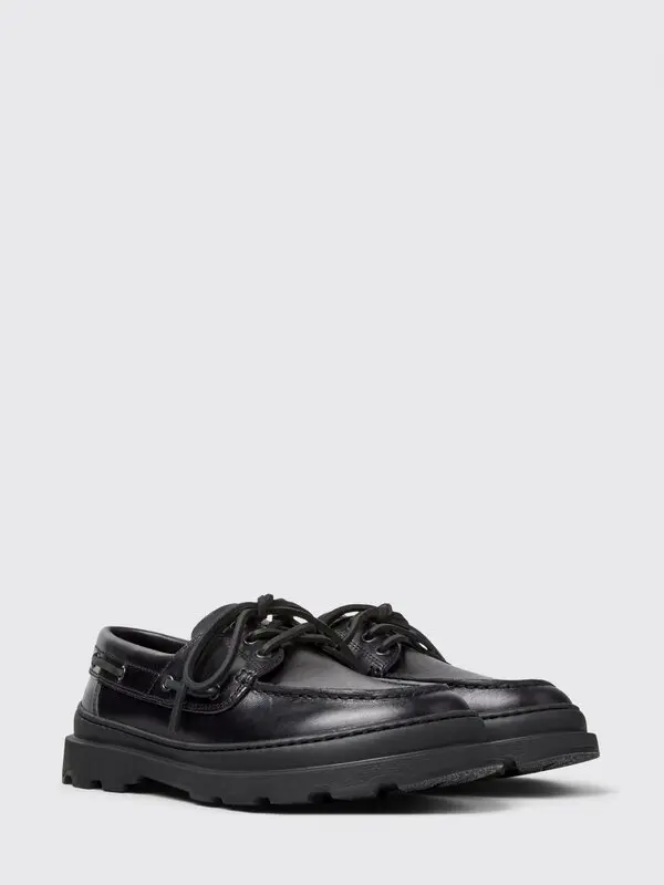 Camper Leather Loafers With Lace Fastening