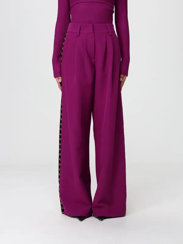 Just Cavalli Wide Leg Trousers With Embellished Side Detail