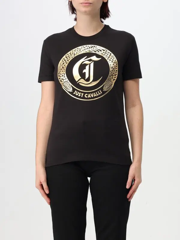 Just Cavalli Metallic Logo T-shirt
