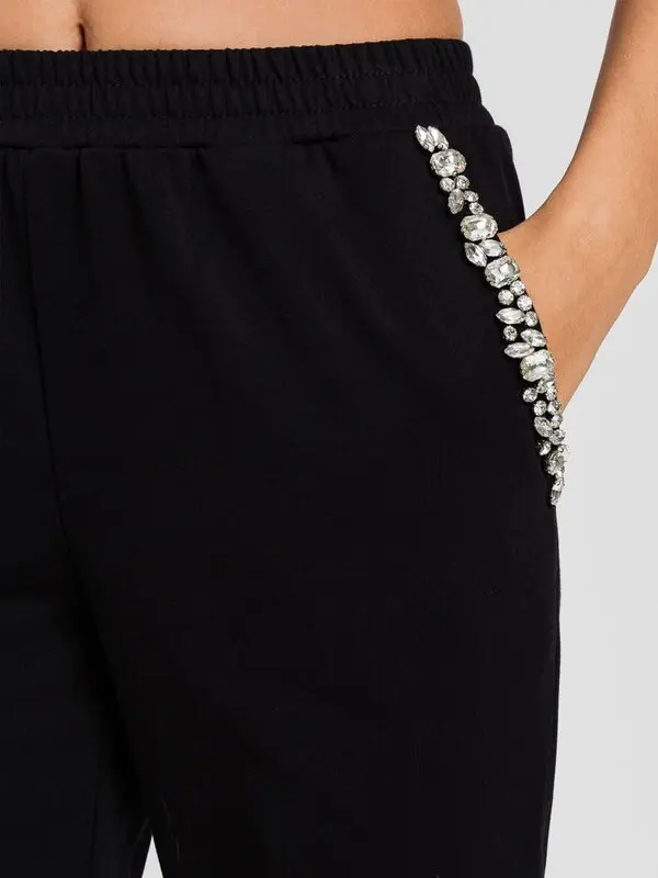 TWINSET Cotton Blend Slim Fit Trousers