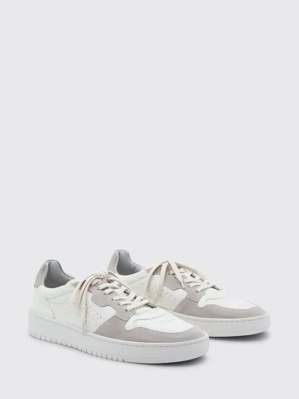 Eleventy Grained Leather Sneakers