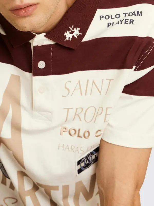 LA MARTINA Cotton Polo Shirt With Logo - White
